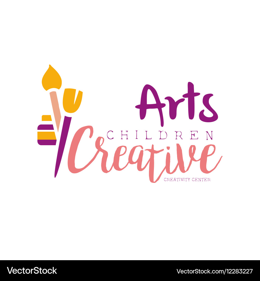 Kids Creative Class Template Promotional Logo With