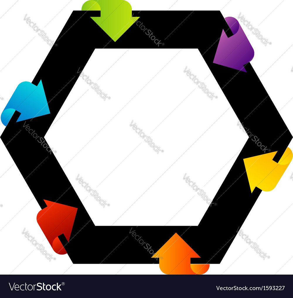 Text box with arrows Royalty Free Vector Image