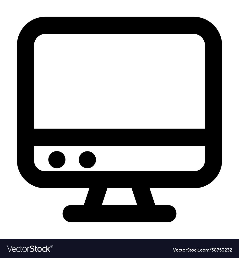 Desktop Royalty Free Vector Image - VectorStock