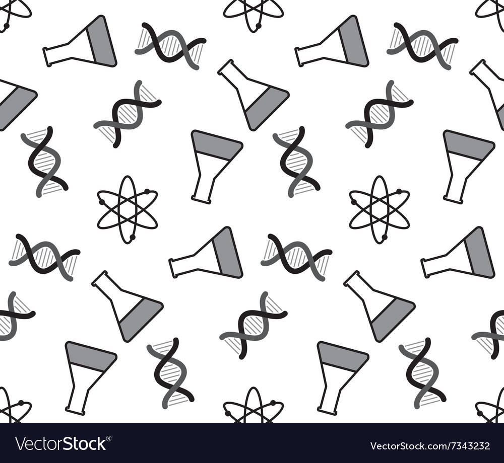 Science icon seamless pattern Royalty Free Vector Image