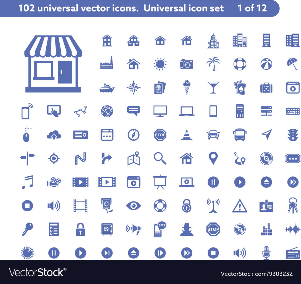 Universal web icons Royalty Free Vector Image - VectorStock