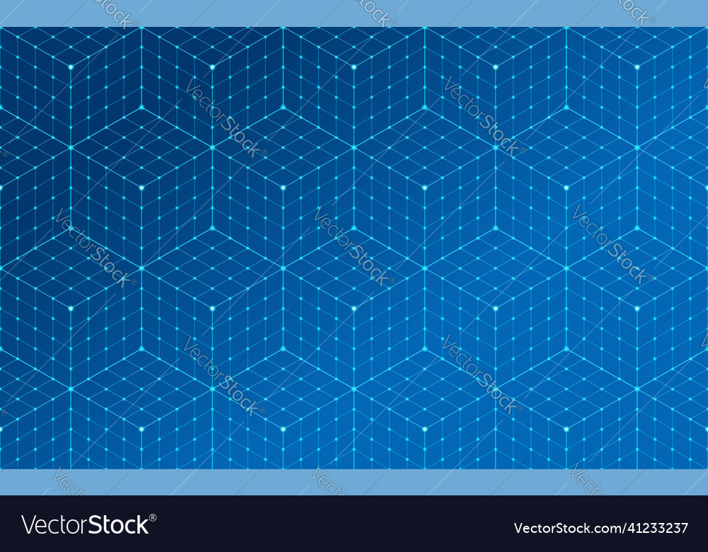 Abstract isometric technology background Vector Image
