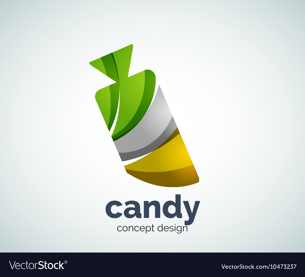 Candy logo template Royalty Free Vector Image - VectorStock