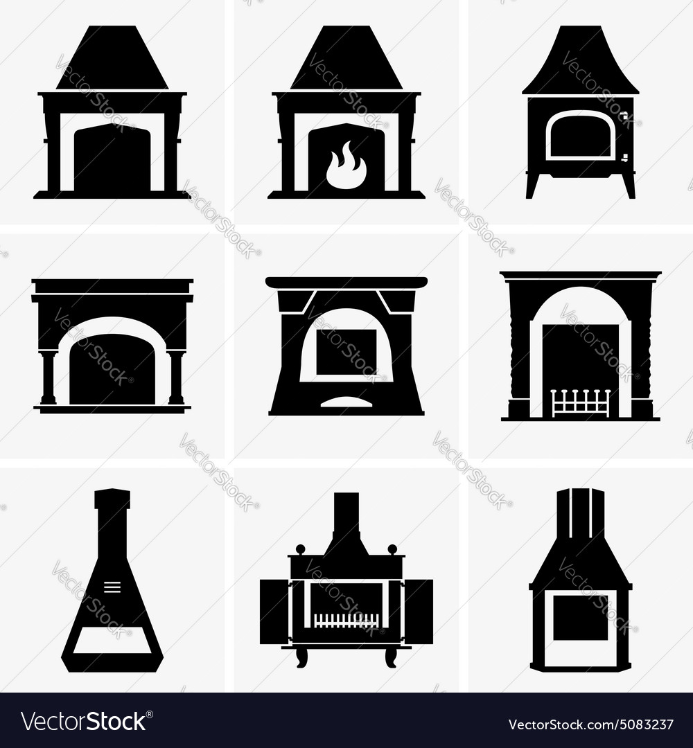Fireplace Royalty Free Vector Image - VectorStock