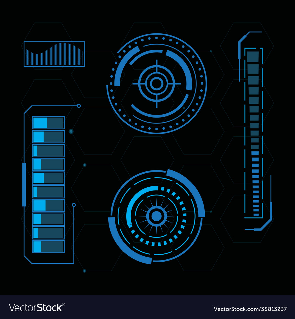 Futuristic user interface Royalty Free Vector Image