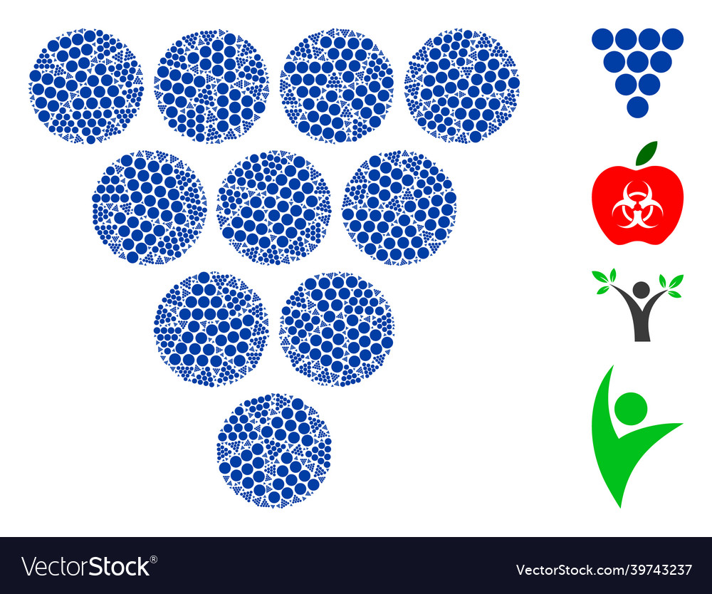 Grapes icon recursive composition Royalty Free Vector Image Grapes icon recursive composition Royalty Free Vector Image