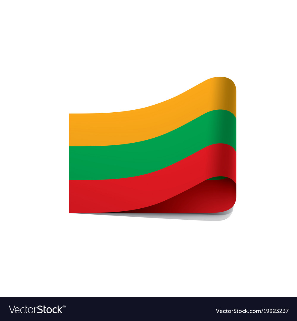 Lithuania flag Royalty Free Vector Image - VectorStock