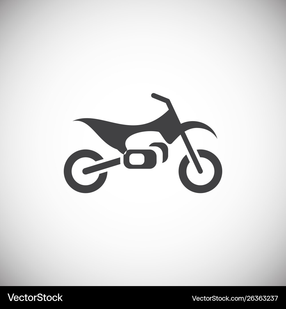 Moto related icon on background for graphic Vector Image