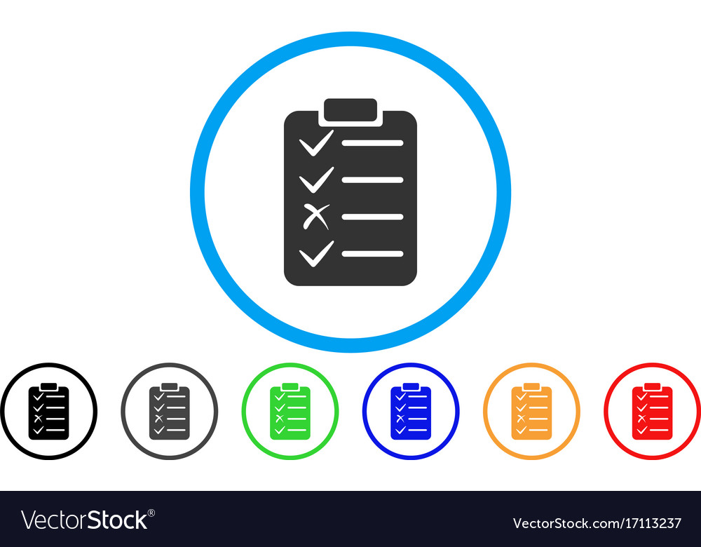Task list rounded icon Royalty Free Vector Image