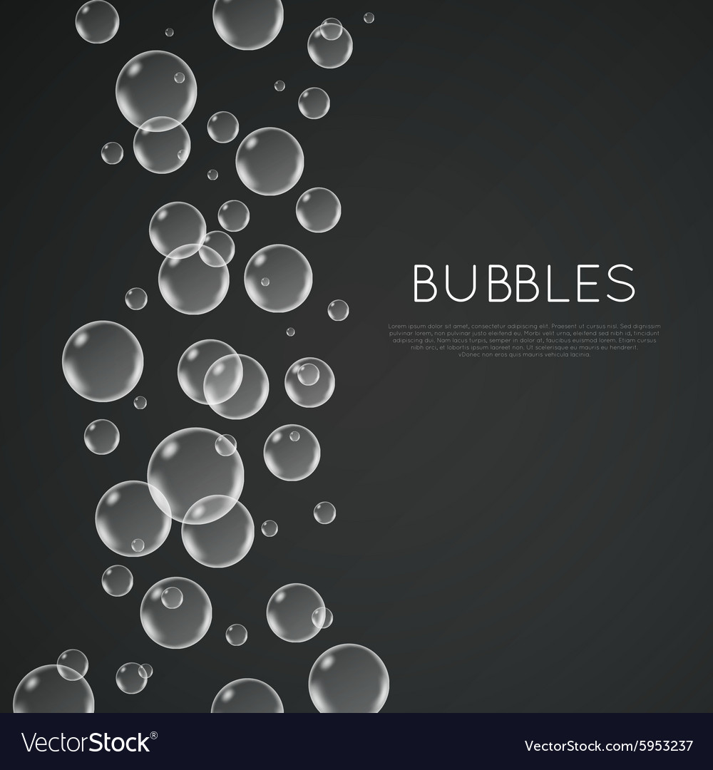 Underwater bubbles Royalty Free Vector Image - VectorStock