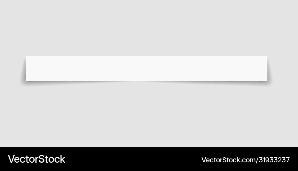 White divider and panel with shadow template for Vector Image