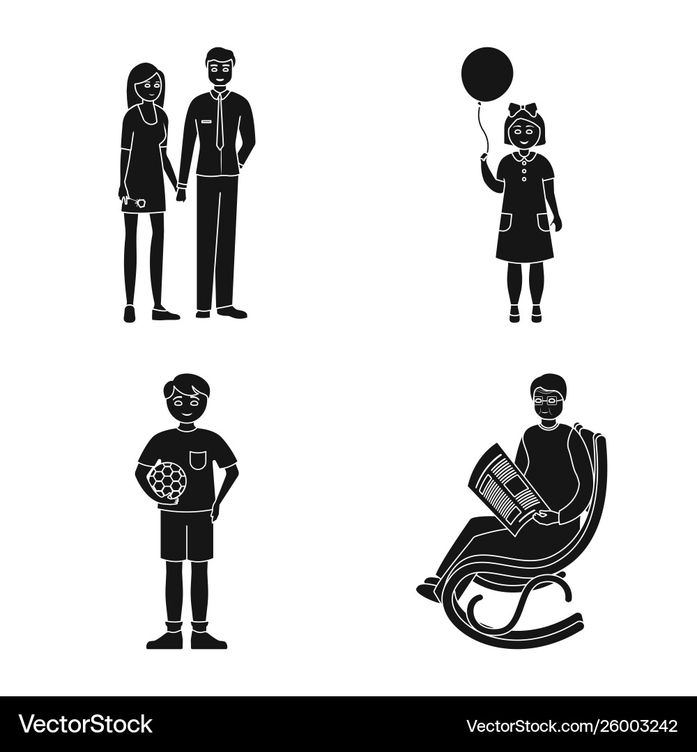 Design face and portrait symbol set Royalty Free Vector