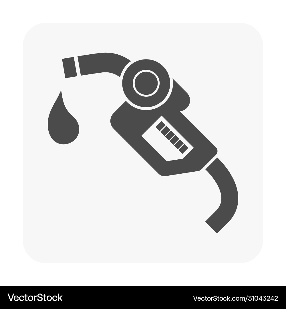 Fuel nozzle icon on white Royalty Free Vector Image