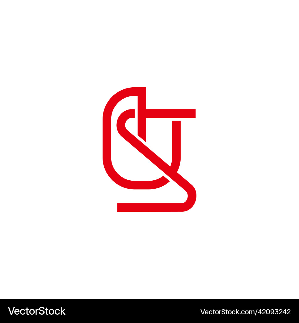 Letter os power button symbol logo Royalty Free Vector Image
