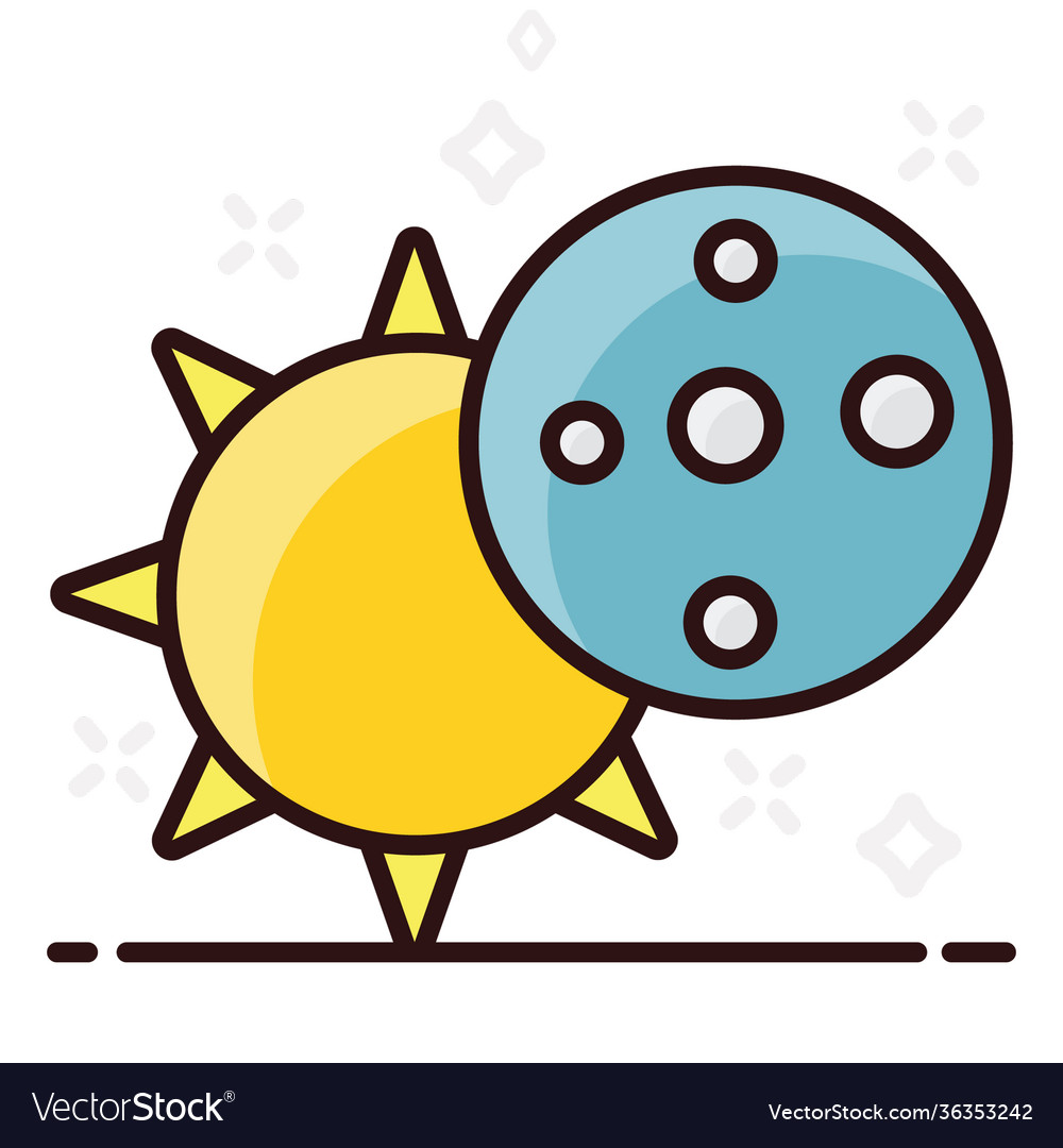 Solar eclipse Royalty Free Vector Image - VectorStock