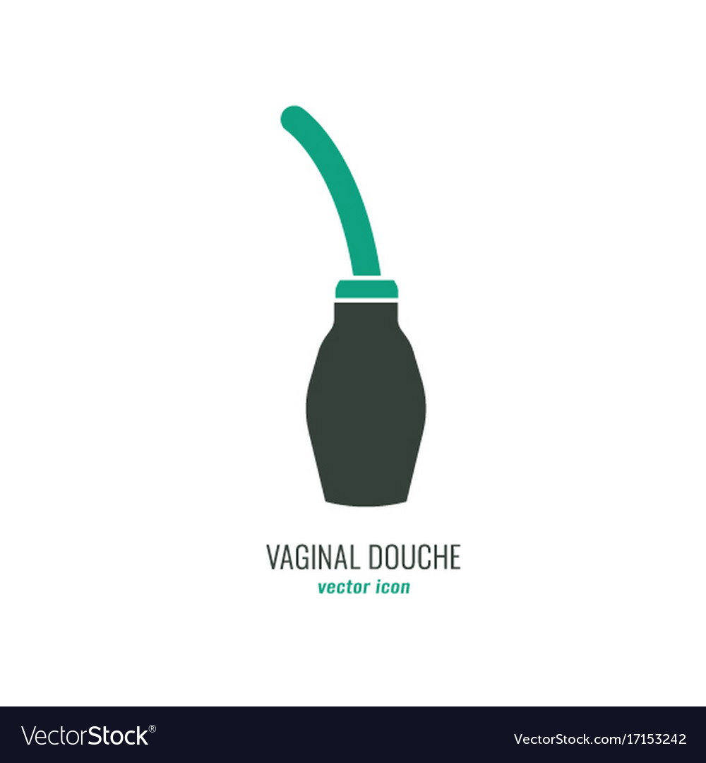 Vaginal douche image Royalty Free Vector Image
