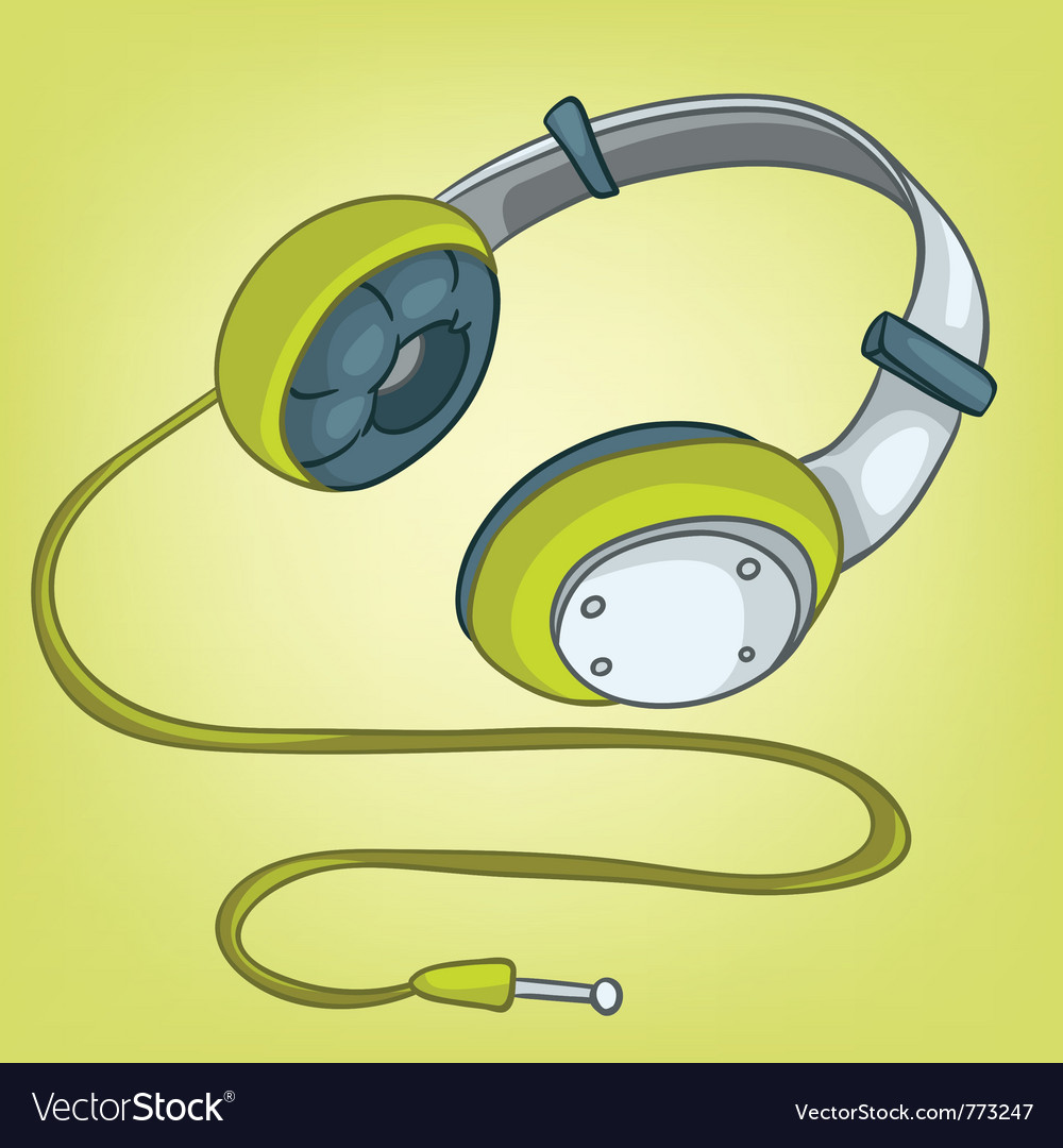 Cartoons headphone Royalty Free Vector Image - VectorStock