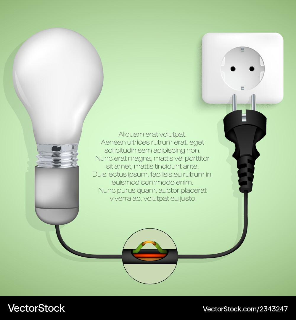 Concept of clean energy Royalty Free Vector Image