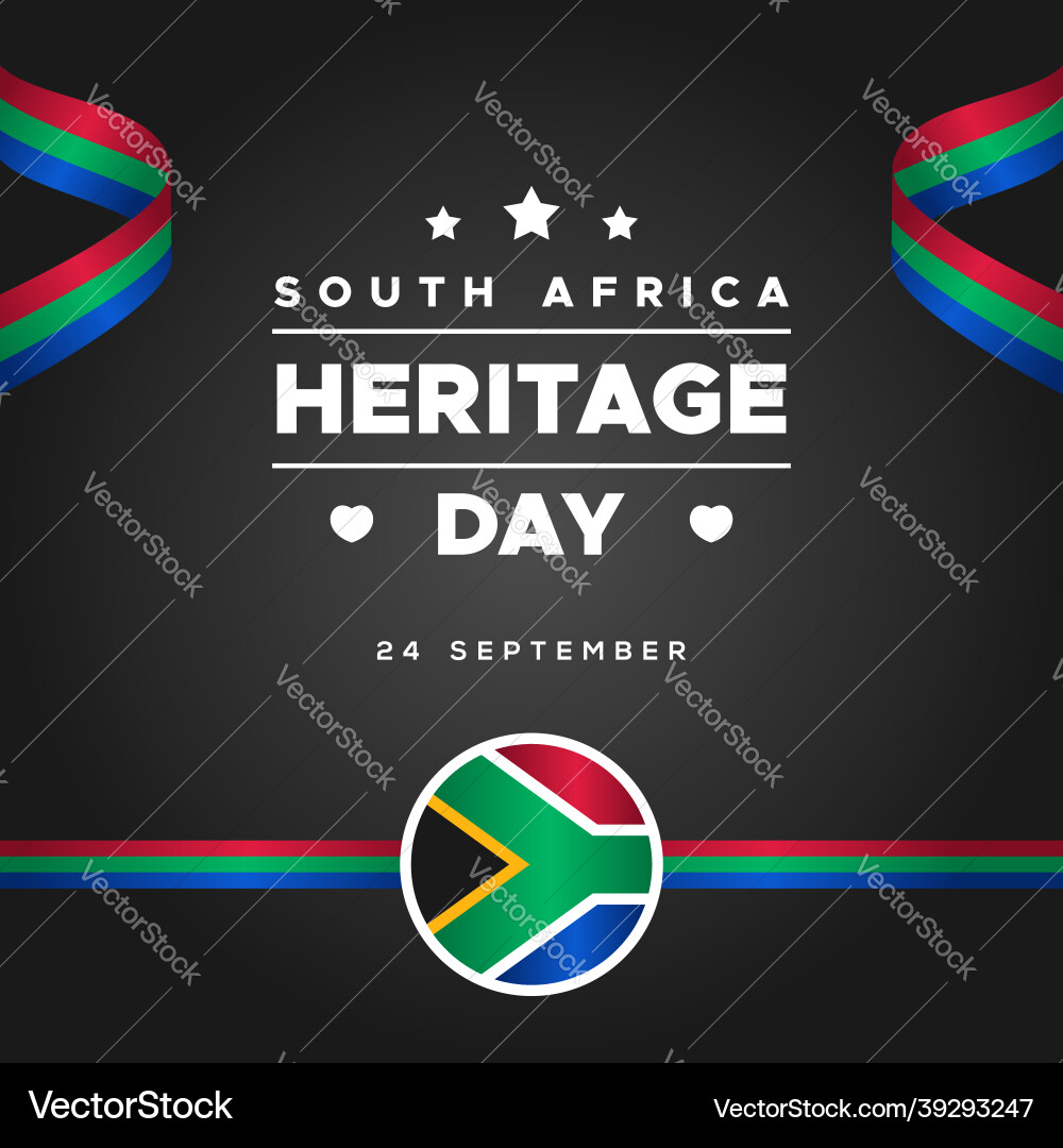 Happy heritage day design background for greeting Vector Image