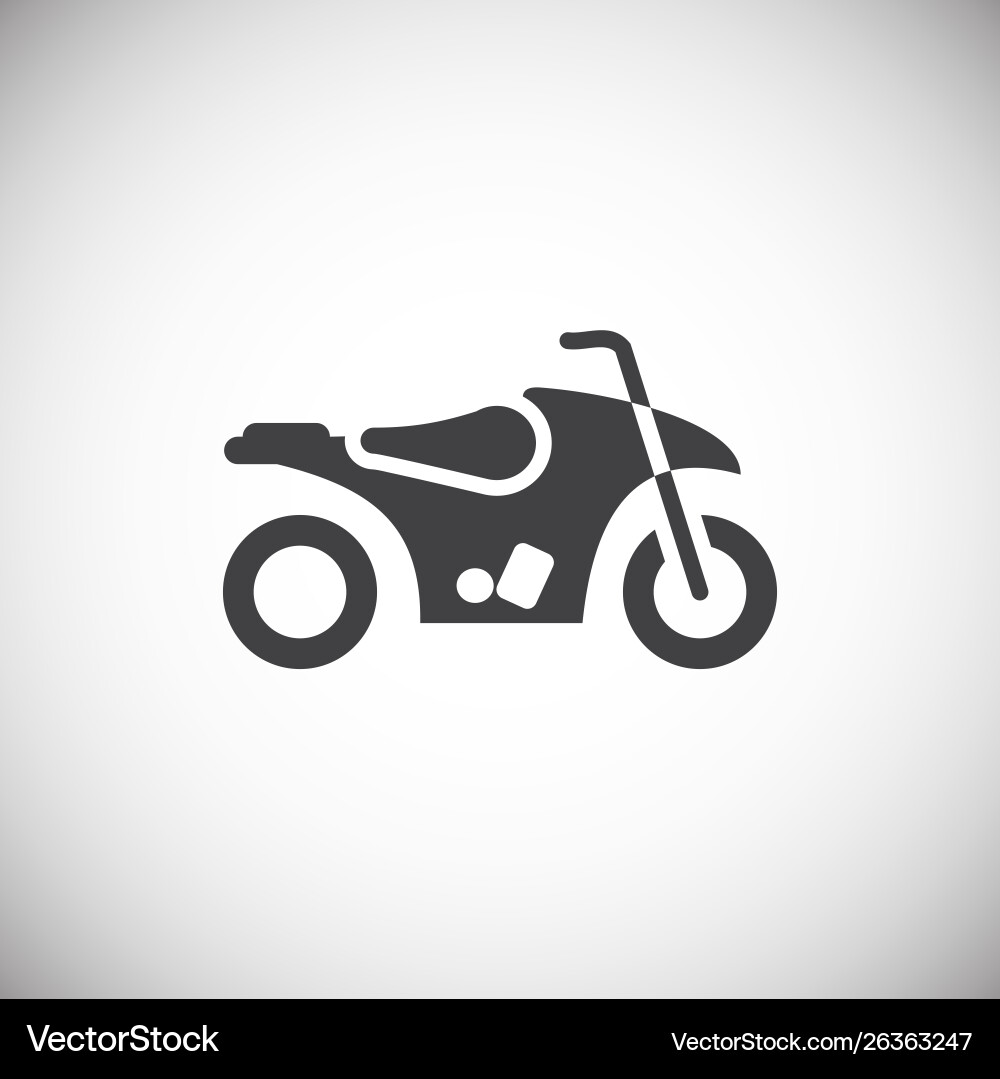 Moto related icon on background for graphic Vector Image
