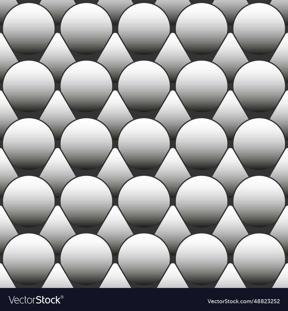 3d seamless pattern three-dimensional composition Vector Image