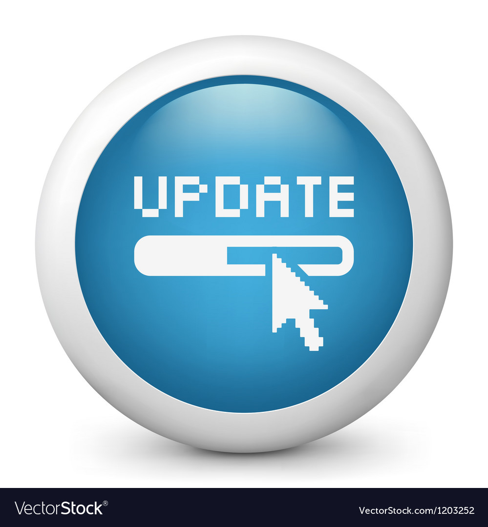 Blue glossy icon Royalty Free Vector Image - VectorStock