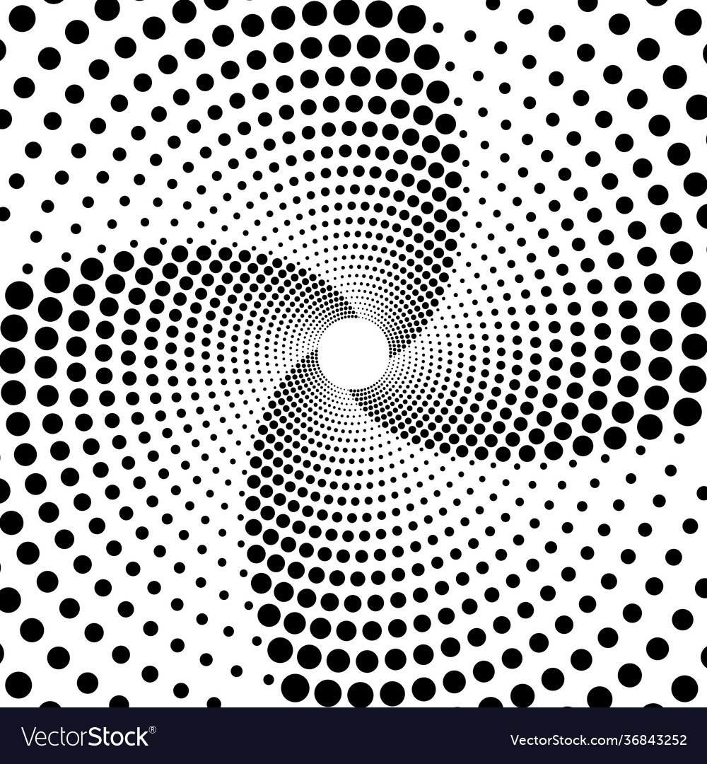 Dot spiral vortex Royalty Free Vector Image - VectorStock