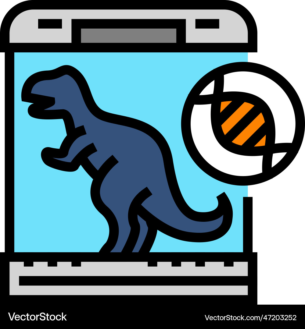 Extinct species resurrected future technology Vector Image