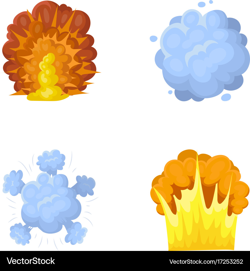 Flame sparks hydrogen fragments atomic or gas Vector Image