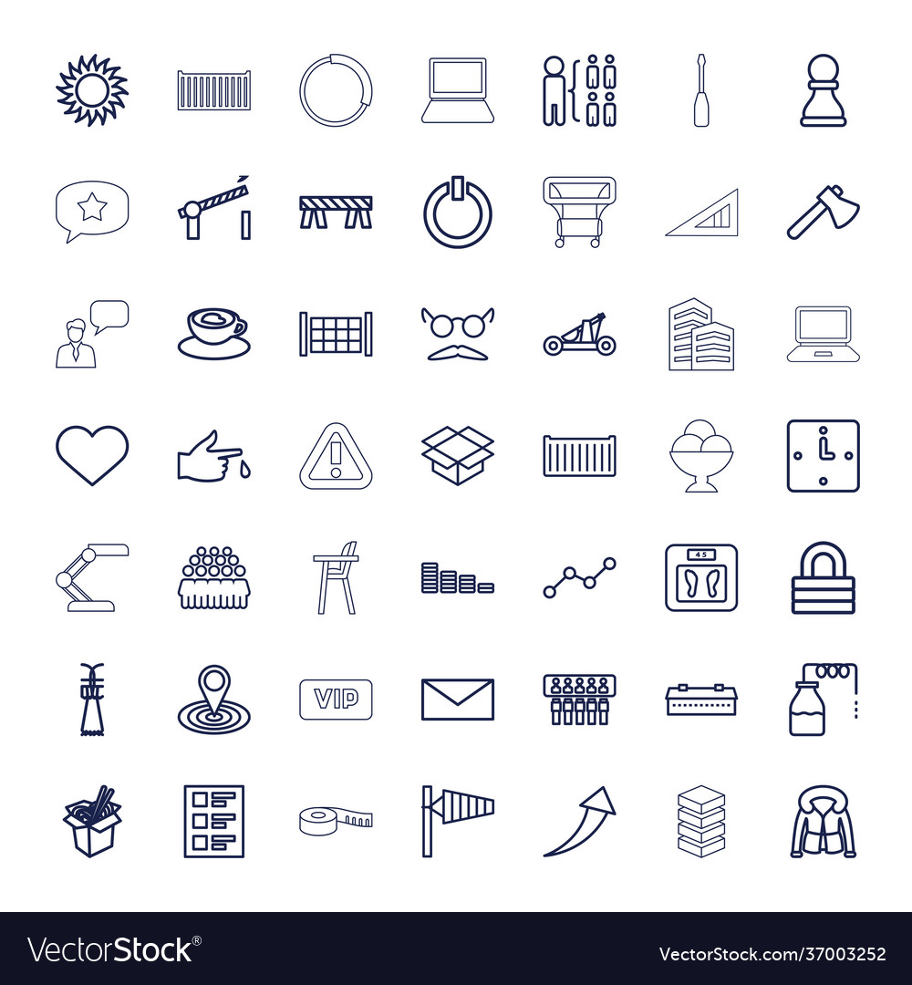 Flat icons Royalty Free Vector Image - VectorStock