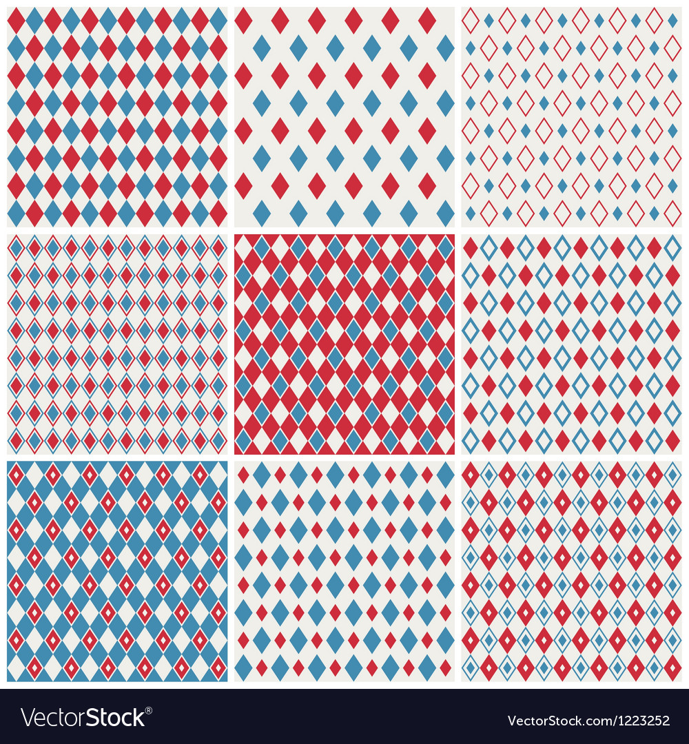Harlequin patterns Royalty Free Vector Image - VectorStock