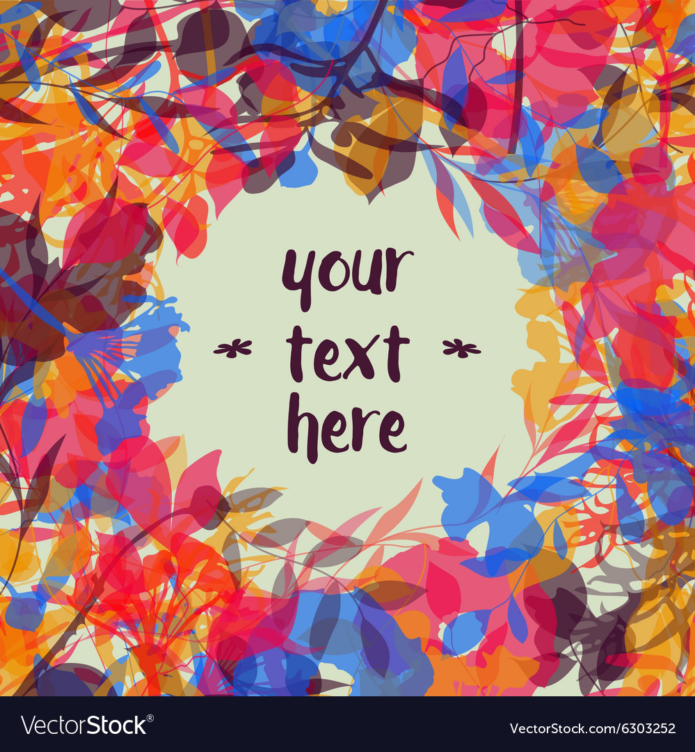 Leaf frame Royalty Free Vector Image - VectorStock