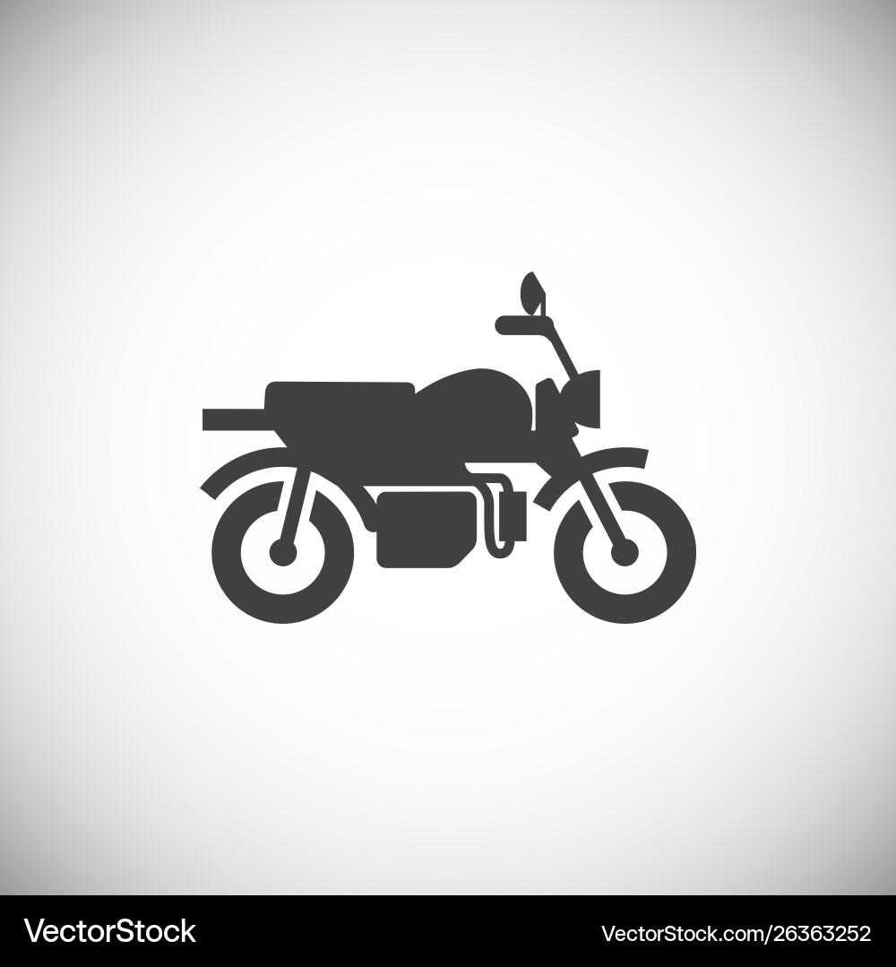 Moto related icon on background for graphic Vector Image