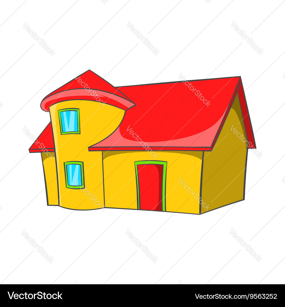 Real estate icon cartoon style Royalty Free Vector Image