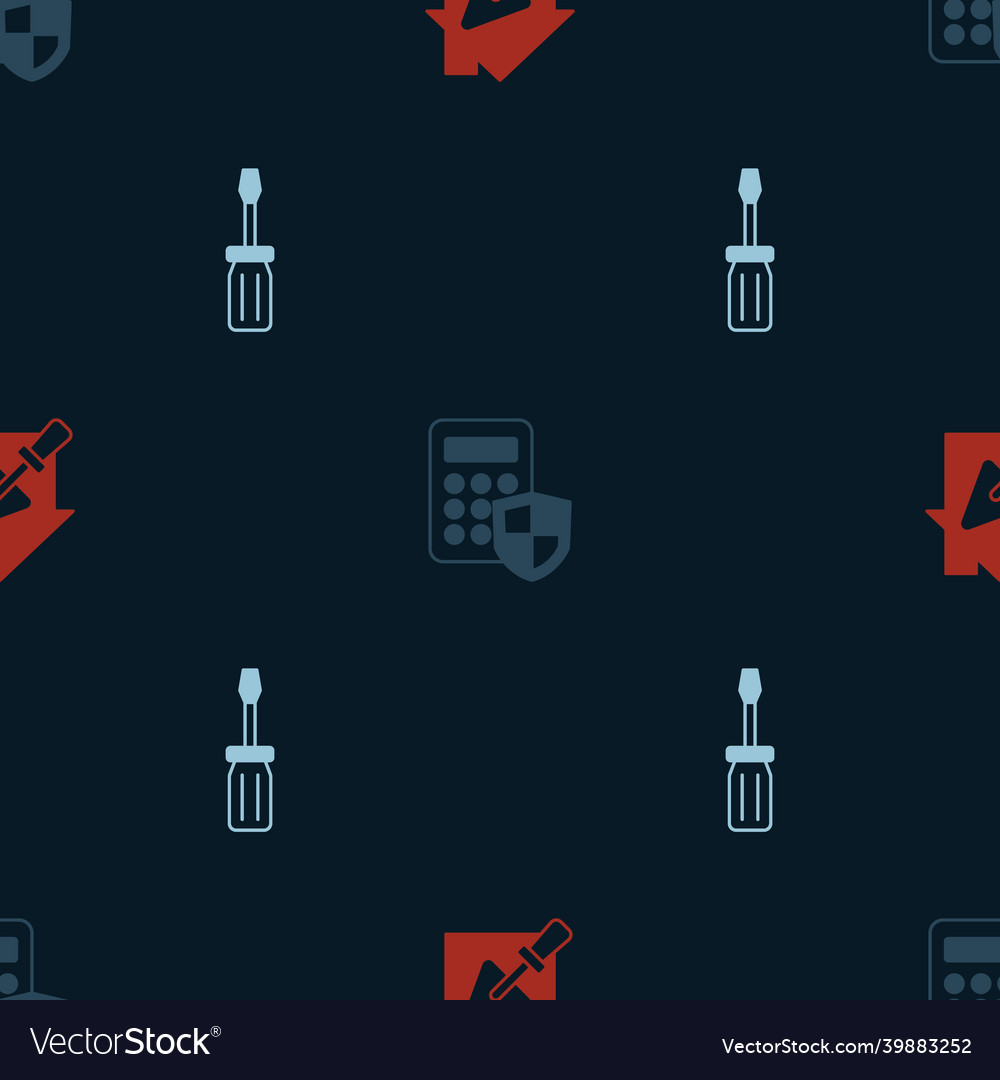 Set House With Trowel Security Keypad Access Vector Image