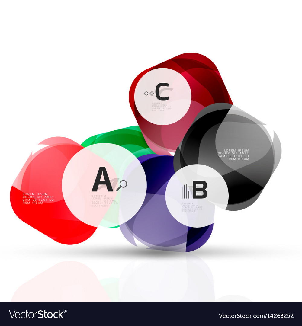 Shiny blank web option boxes Royalty Free Vector Image Shiny blank web option boxes Royalty Free Vector Image