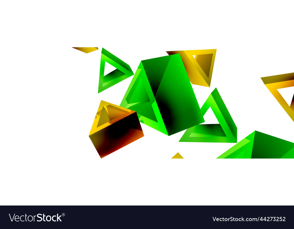 Triangle abstract background 3d basic Royalty Free Vector