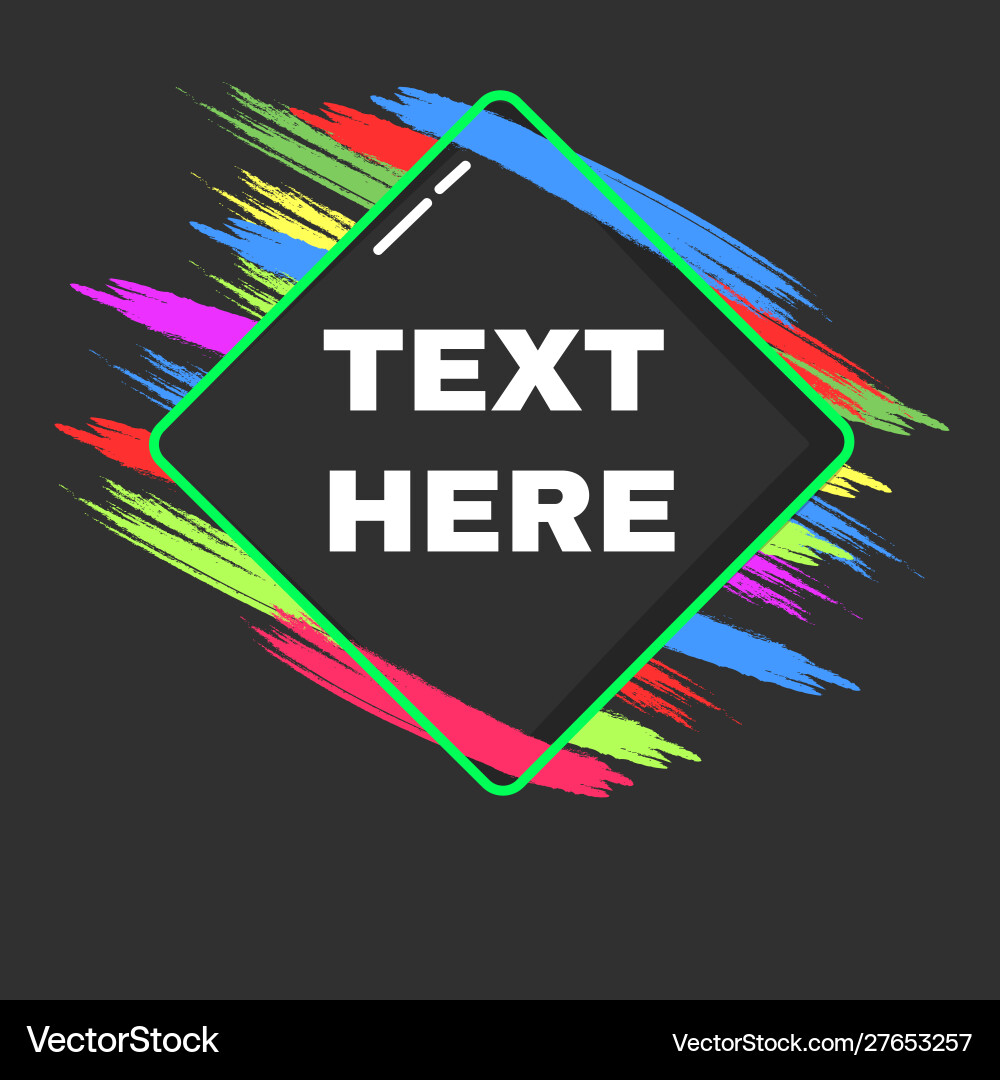 Banner black background Royalty Free Vector Image