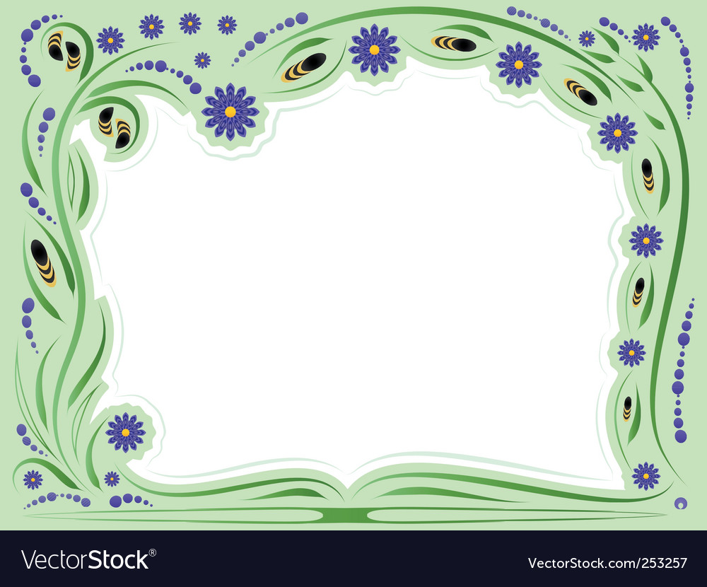 Bumblebees frame Royalty Free Vector Image - VectorStock