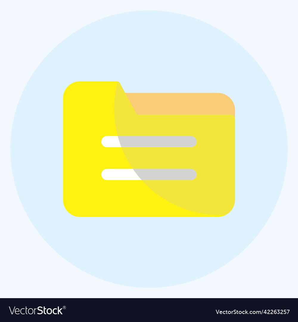 Icon folder suitable for web interface symbol Vector Image
