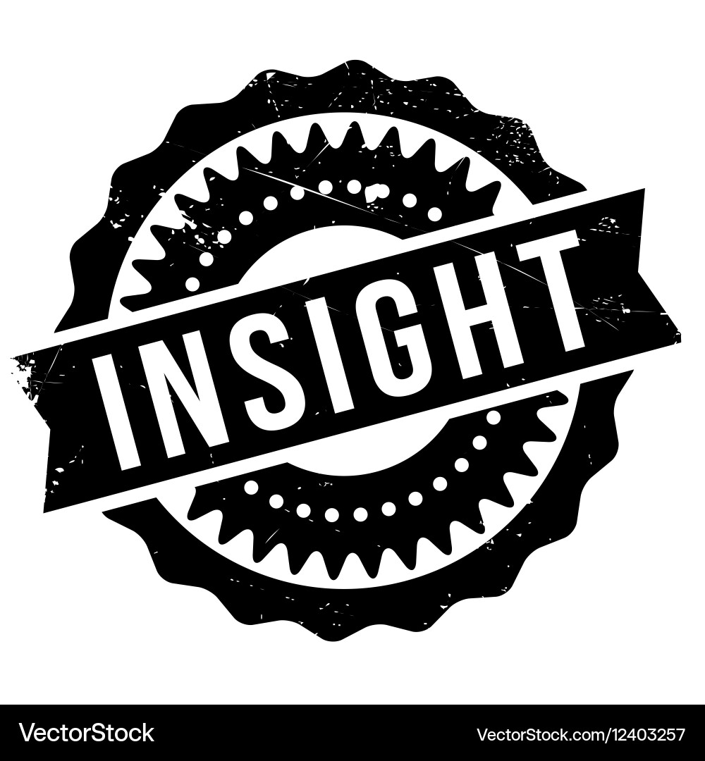 Insight stamp rubber grunge Royalty Free Vector Image