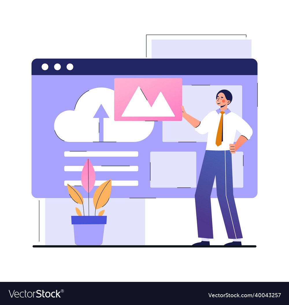 Shared document concept Royalty Free Vector Image