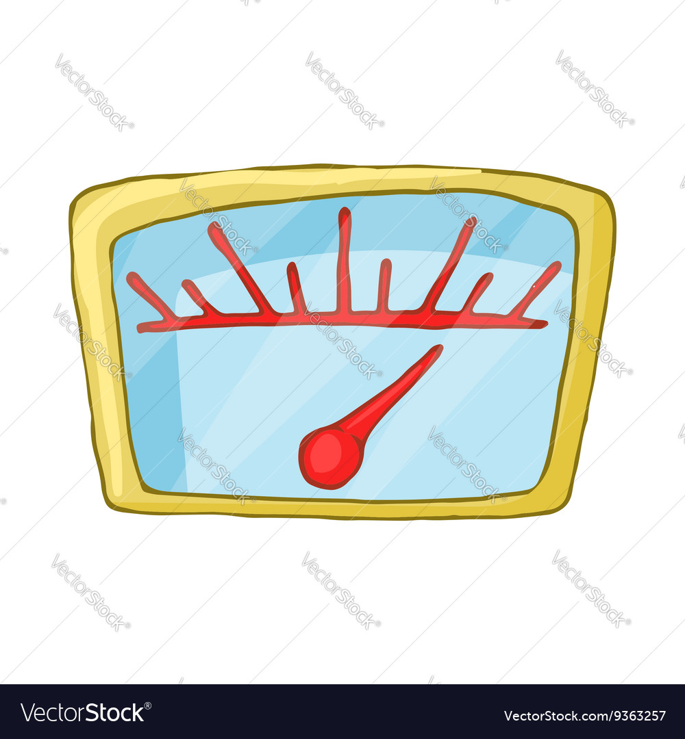 Speedometr icon cartoon style Royalty Free Vector Image Speedometr icon cartoon style Royalty Free Vector Image