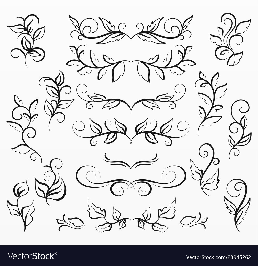 Border and frames set collection Royalty Free Vector Image