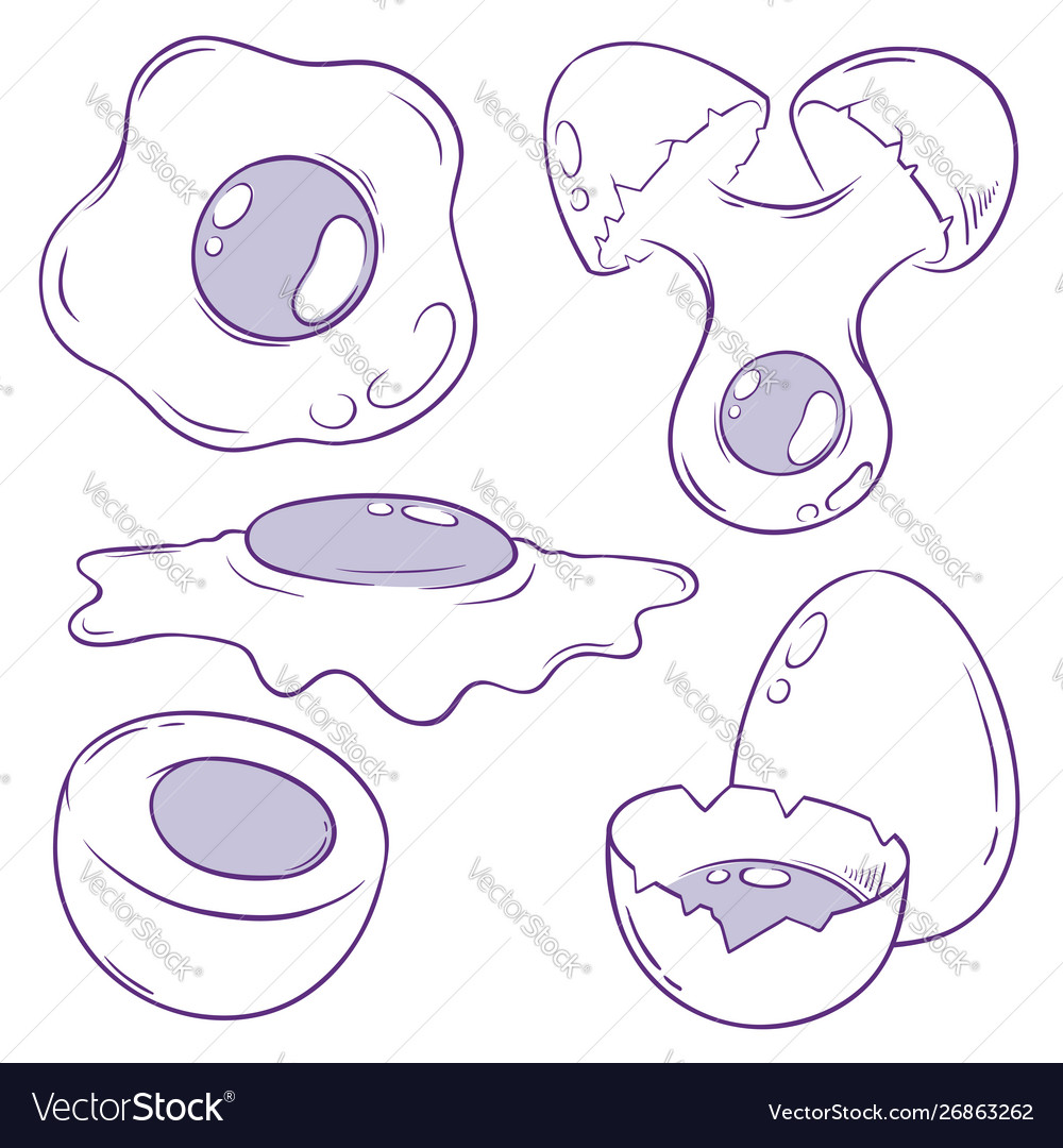 Egg doodle Royalty Free Vector Image - VectorStock