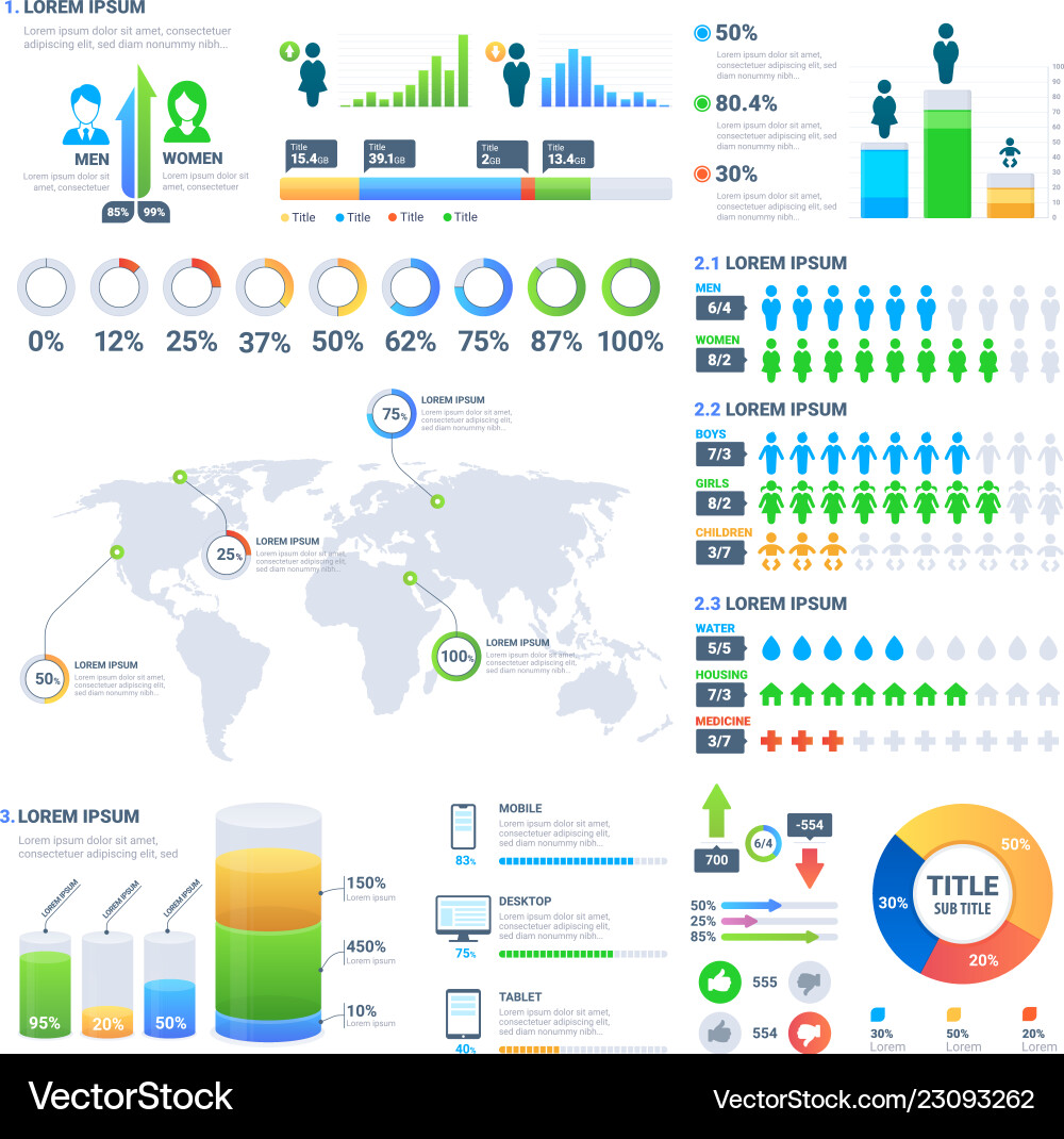 Financial and marketing statistic graphic Vector Image