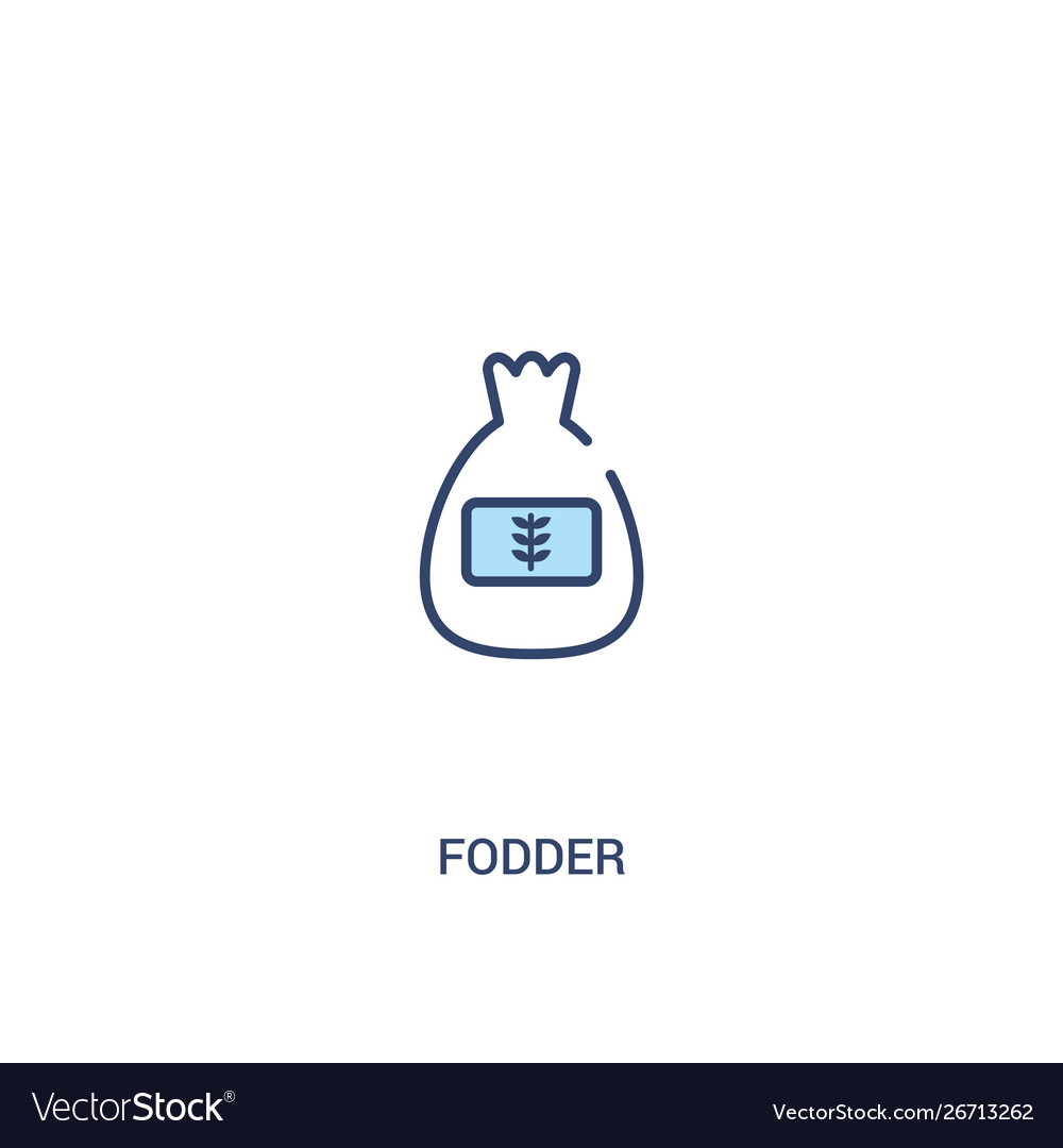 Fodder concept 2 colored icon simple line element Vector Image