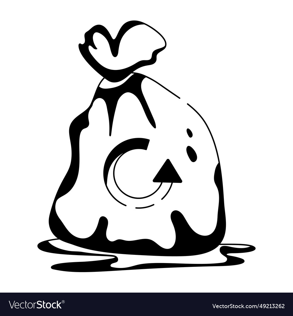 Garbage bag Royalty Free Vector Image - VectorStock