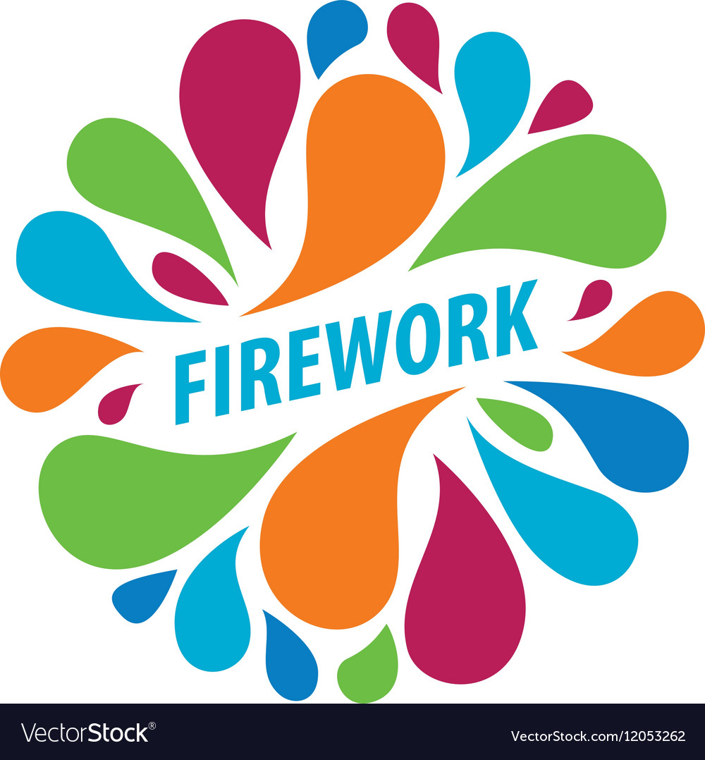 Logo firework Royalty Free Vector Image - VectorStock