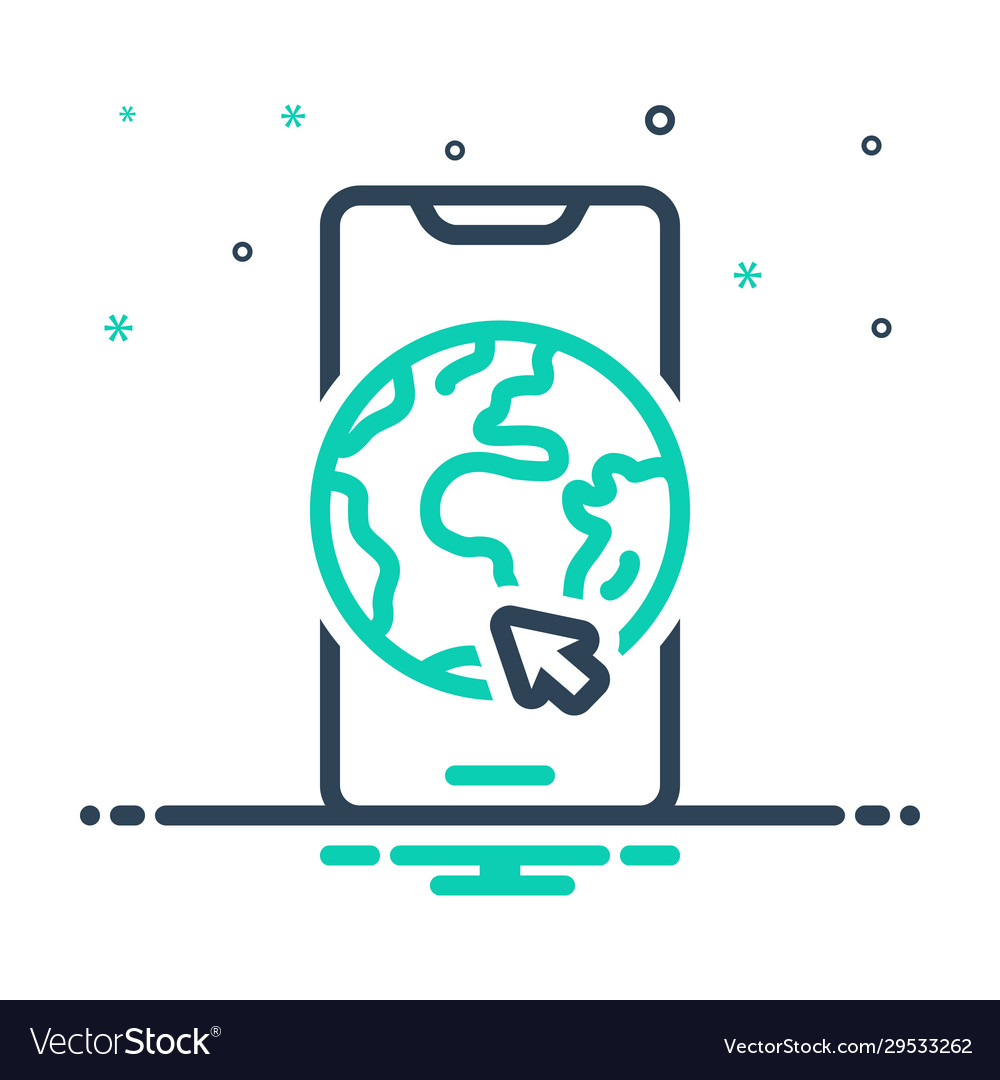 Mobileweb Royalty Free Vector Image - VectorStock